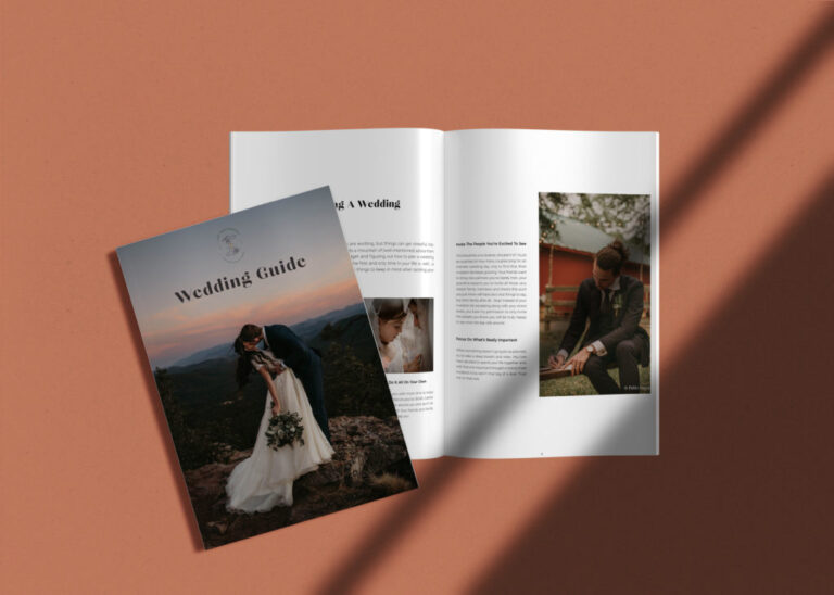 Dirty Boots and Messy Hair Wedding Guide Template Minimalistic | PS ...